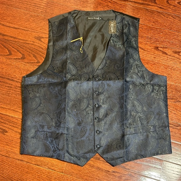 barry wang | Suits & Blazers | Barry Wang Paisley Print Formal Vest And ...